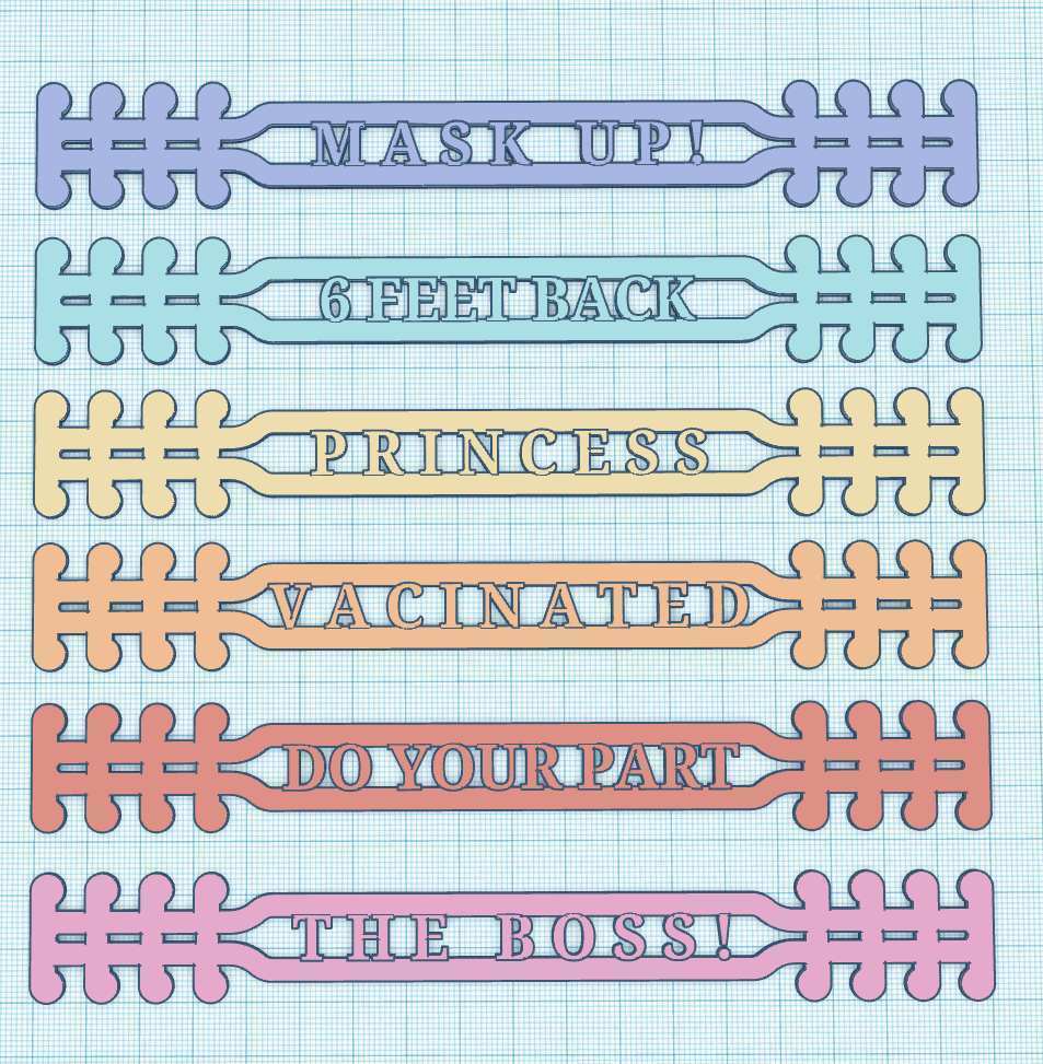 Free 3D file Mask - Ear Savers 👂・3D printable model to download・Cults