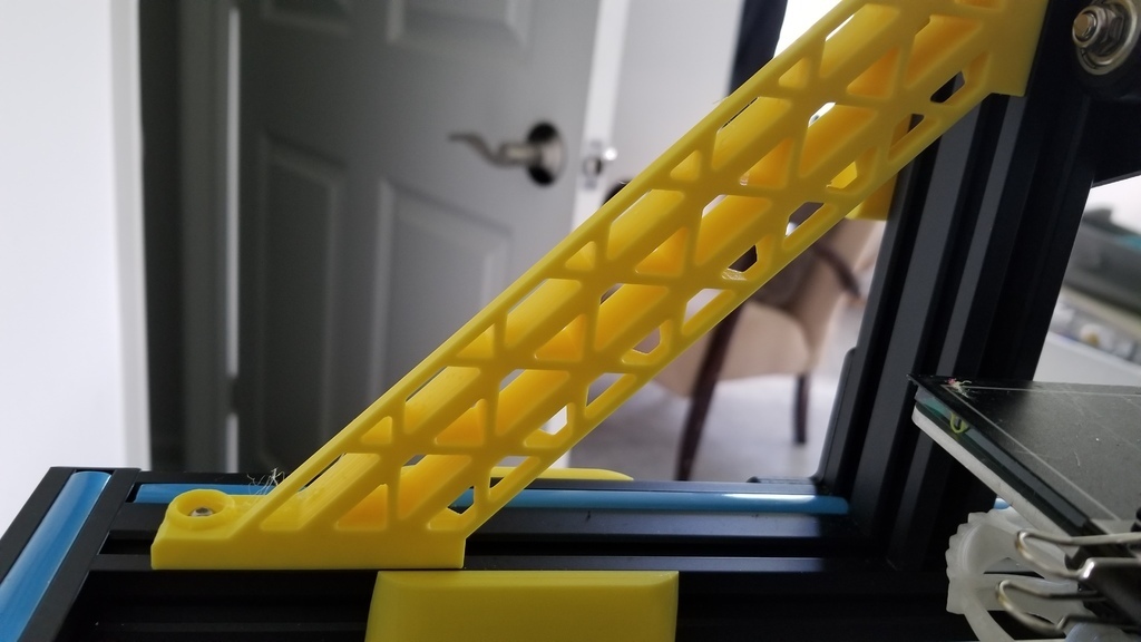 Free 3D file CR-10 Frame Brace for Dual Z utilizing a single V-Rail ...