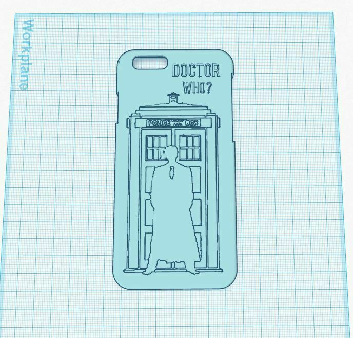 Free 3D file Doctor Who Iphone 6 Case - Embossed image of Tardis and ...