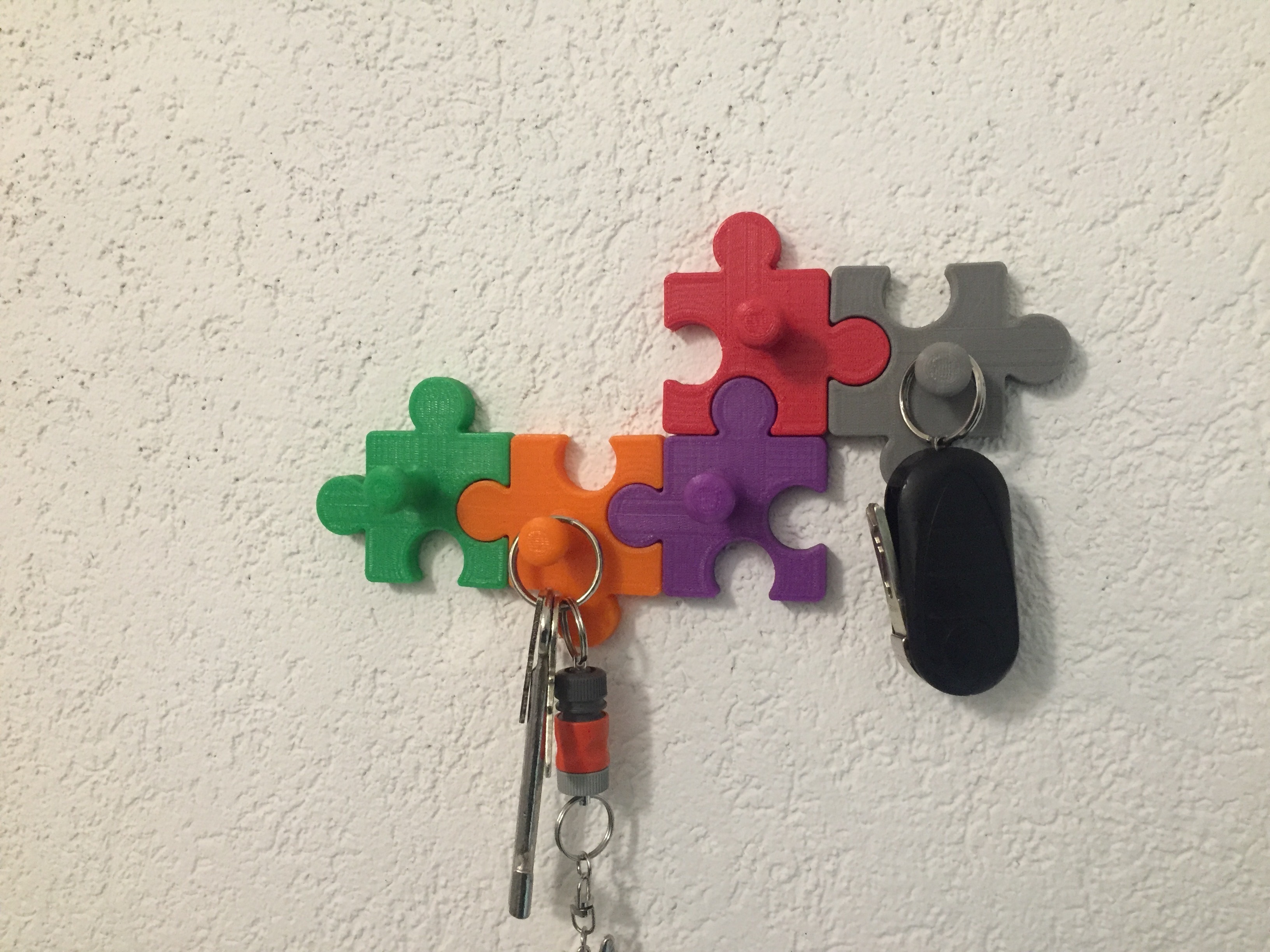 Free STL file puzzle key hook・3D printer design to download・Cults