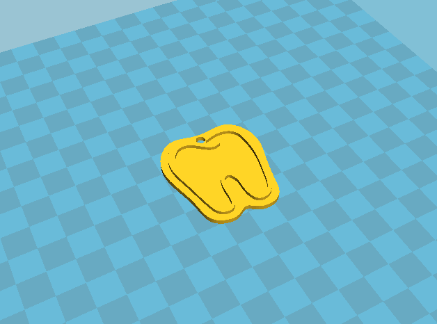 STL file Key chain Tooth・3D print design to download・Cults