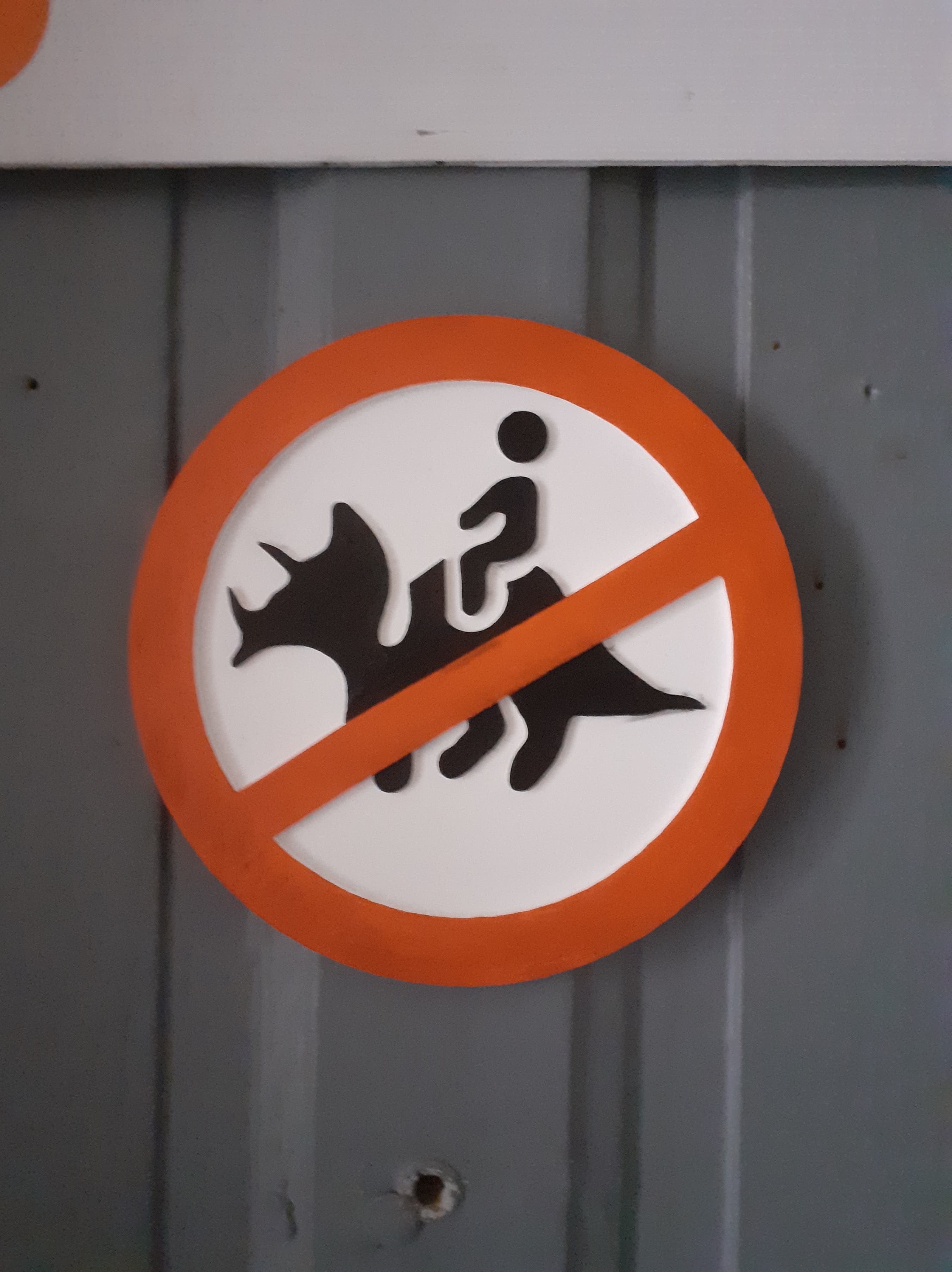 Free STL file Dino Prohibition Plate 🦖・3D printable design to download ...