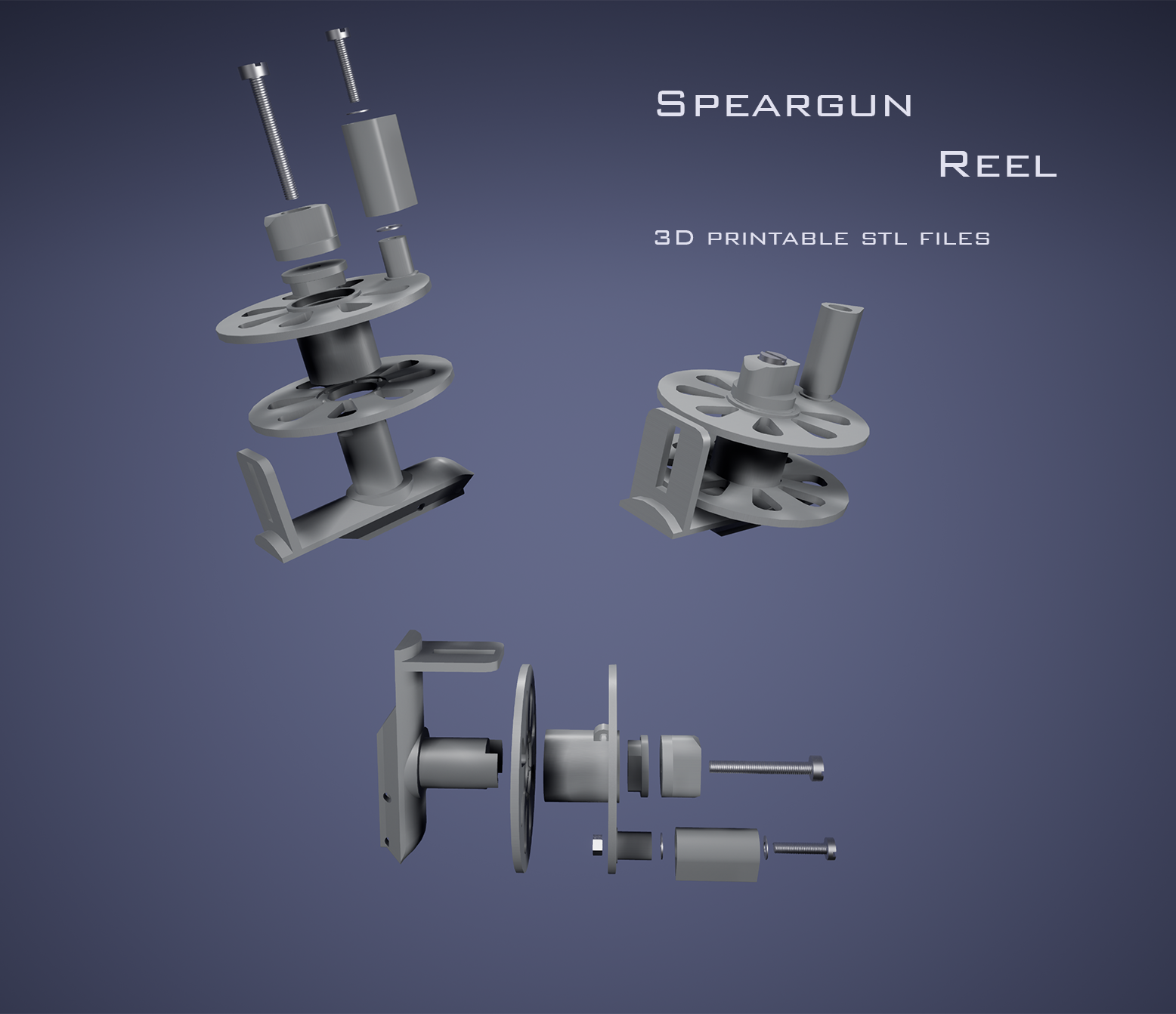 Download free STL file SpearGun Reel • Design to 3D print ・ Cults
