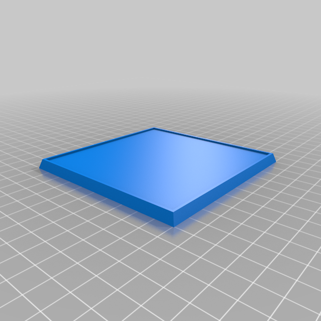 Free STL file Rimmed Square Bases (3 and 4 inch)・Template to download ...