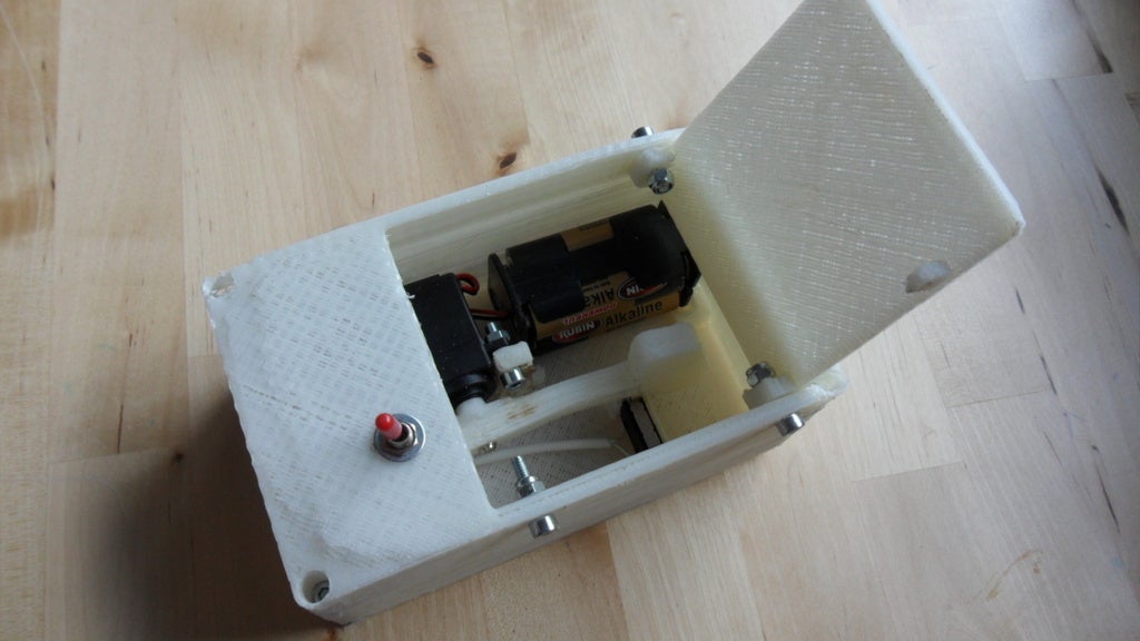 Бесплатный STL файл Printable version of 'The Most Useless Machine Ever ...