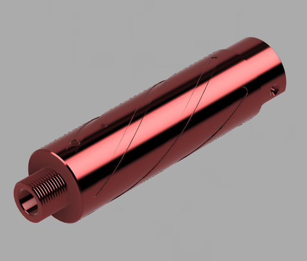 STL file AAP 01 Fluted Barrel - Airsoft - 14mm CCW - Outer Barrel 🔫 ...