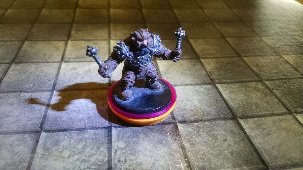 Free STL file RPG miniature markers, 25 mm・3D printer design to ...