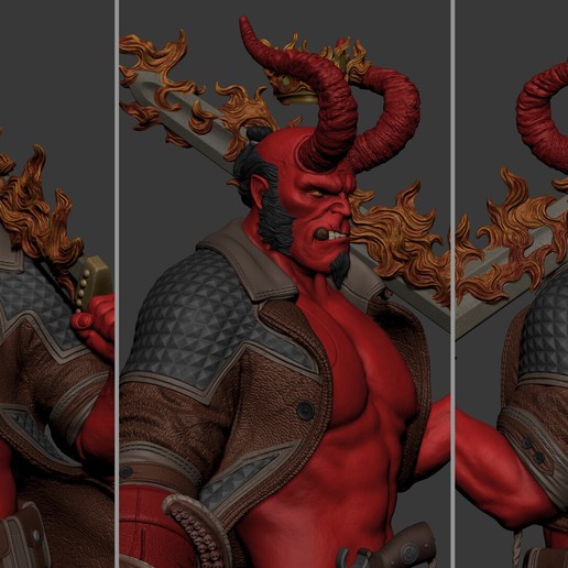 Download STL files Hellboy 3d Model BPRD Comics ・ Cults