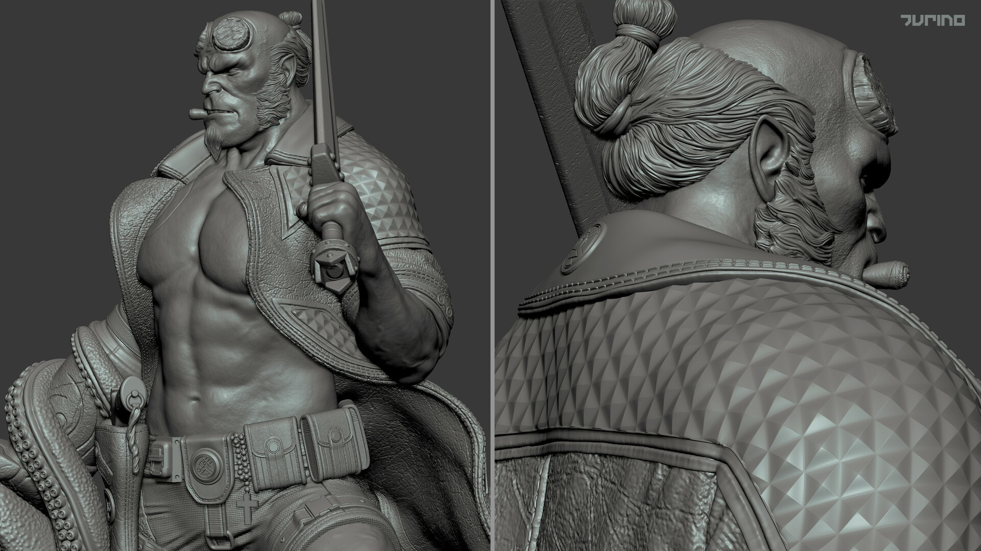 3D-Datei Hellboy 3d Model BPRD Comics 👫・3D-druckbares Design zum ...