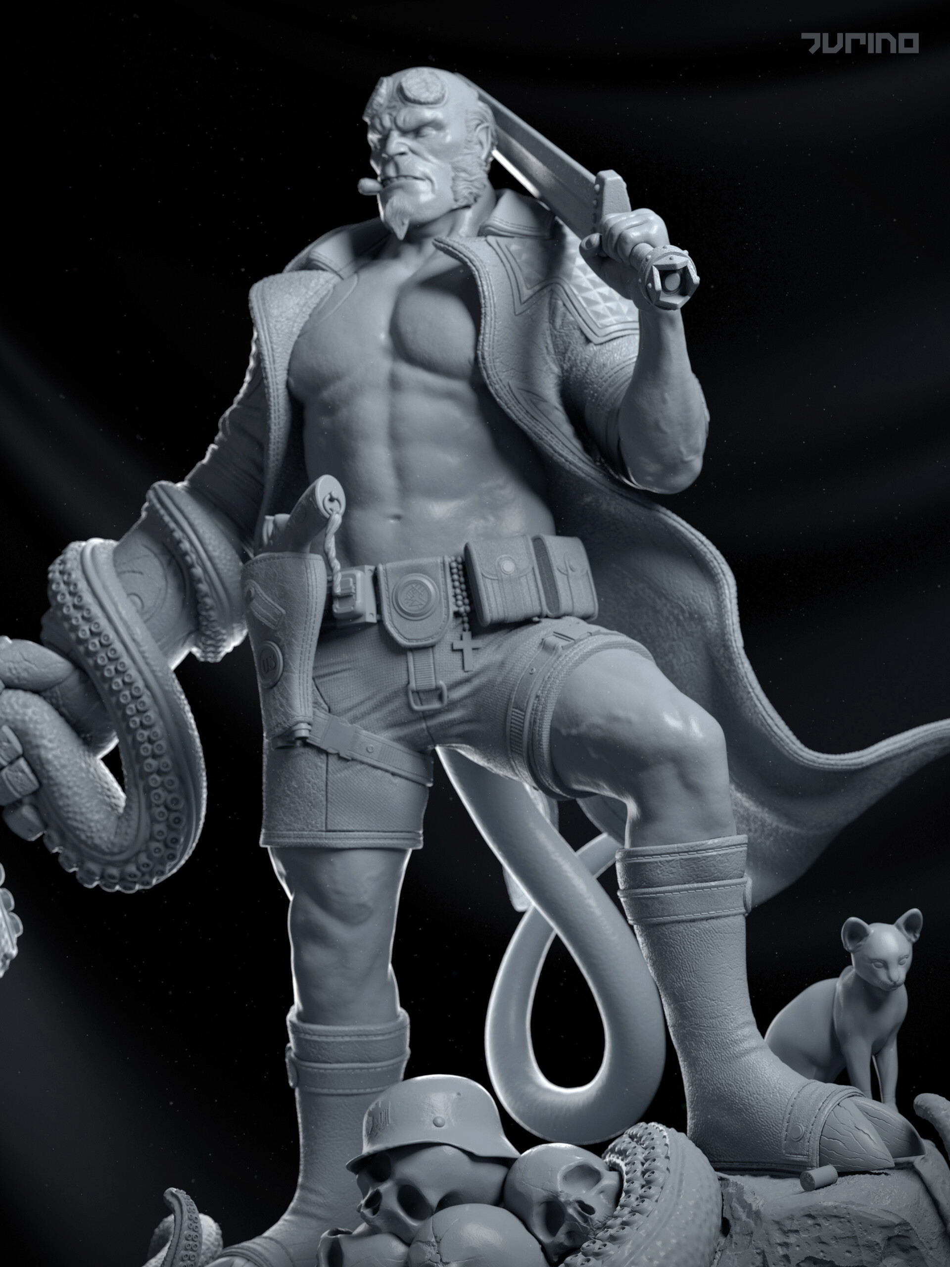 3D-Datei Hellboy 3d Model BPRD Comics 👫・3D-druckbares Design zum ...