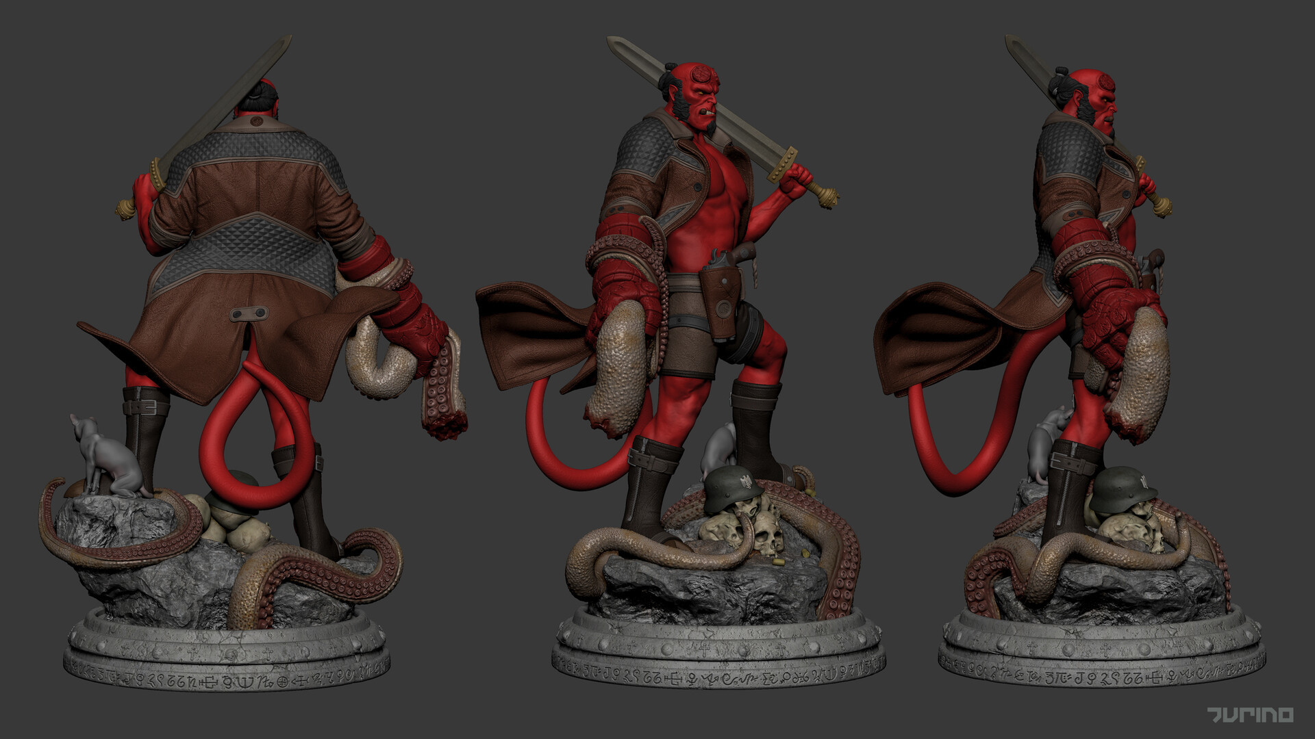 3D-Datei Hellboy 3d Model BPRD Comics 👫・3D-druckbares Design zum ...