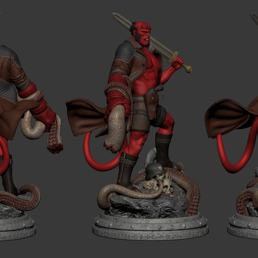 Download STL files Hellboy 3d Model BPRD Comics ・ Cults