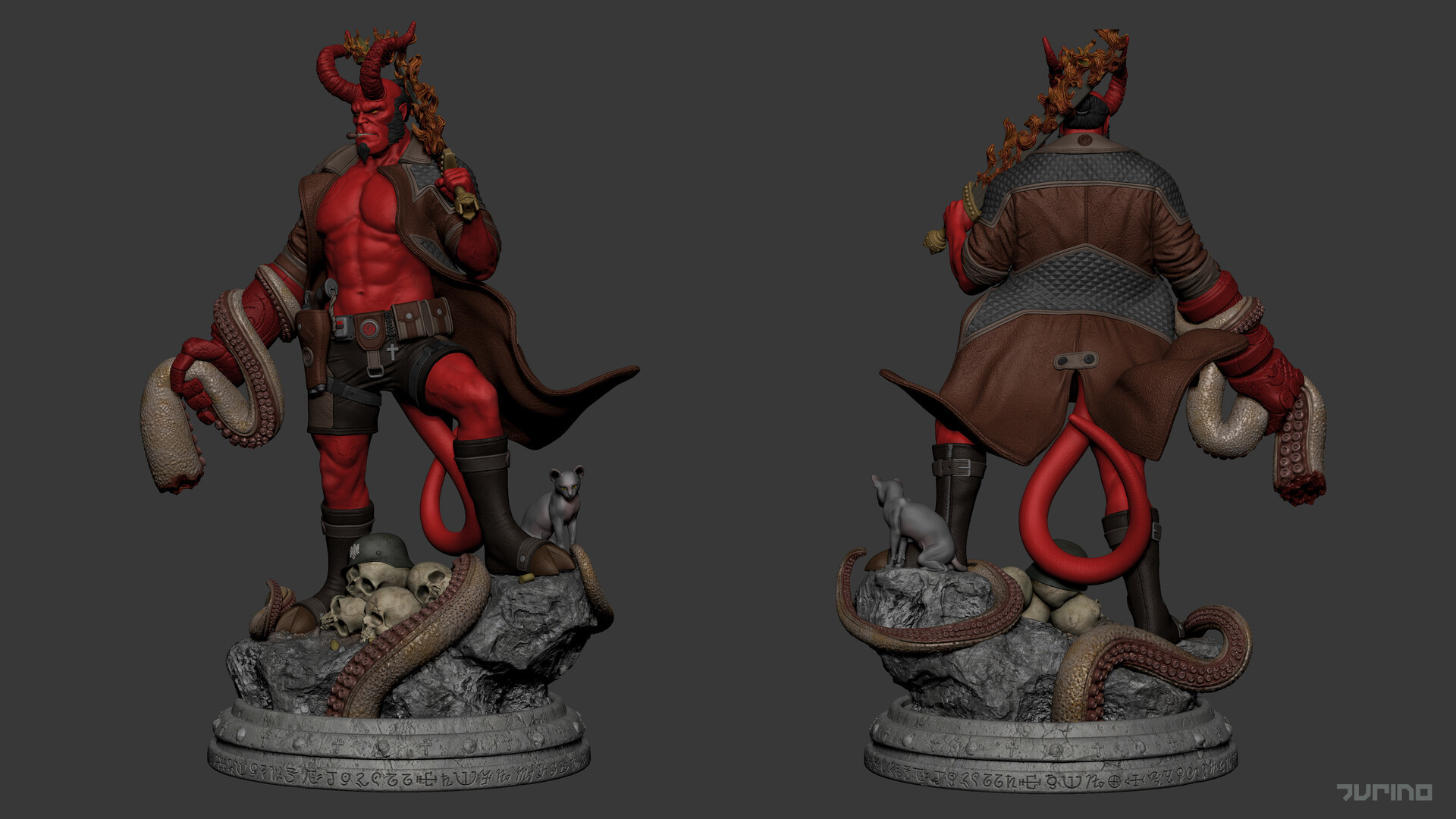 3D-Datei Hellboy 3d Model BPRD Comics 👫・3D-druckbares Design zum ...