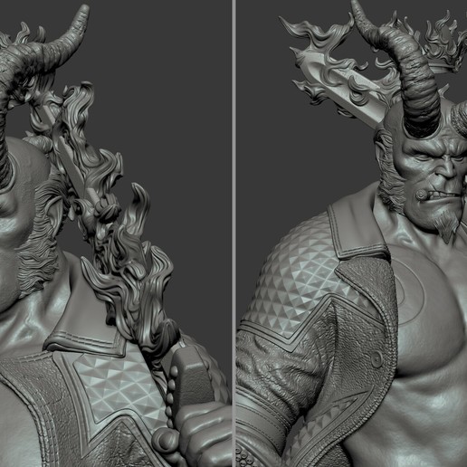 Download STL files Hellboy 3d Model BPRD Comics ・ Cults