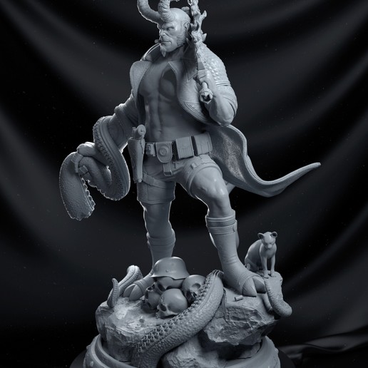 Download STL files Hellboy 3d Model BPRD Comics ・ Cults