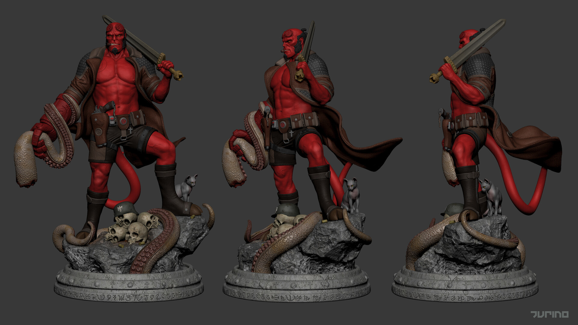 3D-Datei Hellboy 3d Model BPRD Comics 👫・3D-druckbares Design zum ...