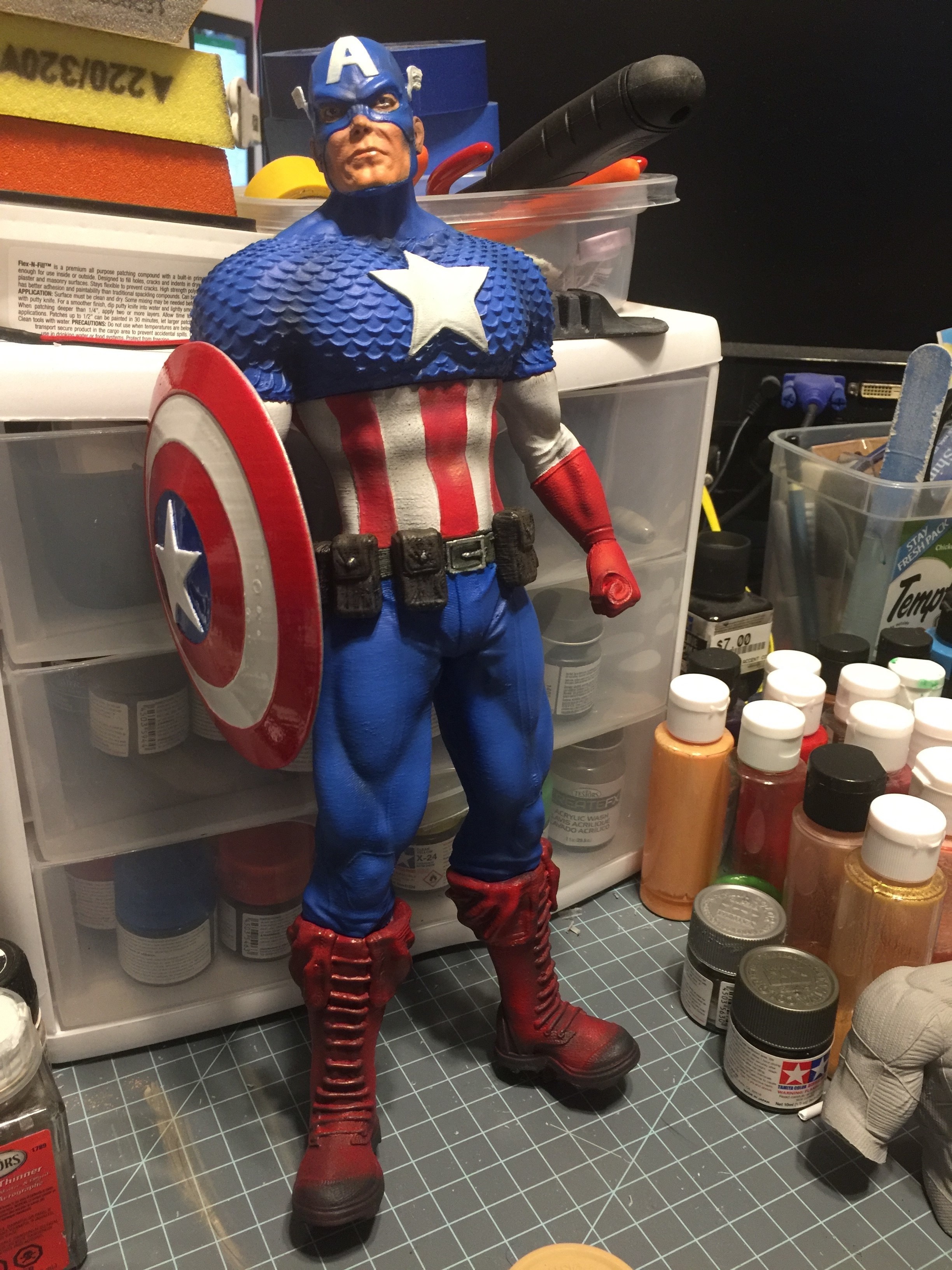 3D file Captain America・Template to download and 3D print・Cults
