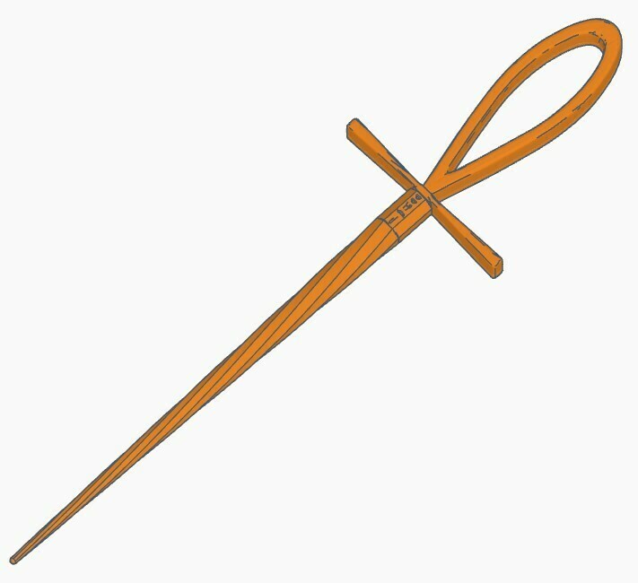 Free 3D file Ankh Wand・Object to download and to 3D print・Cults
