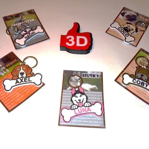 Download STL file customizable Beagle dog tag • 3D print model ・ Cults