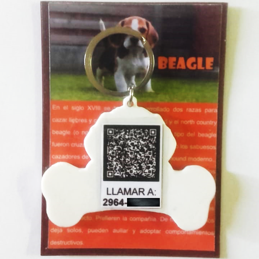 Download STL file customizable Beagle dog tag • 3D print model ・ Cults