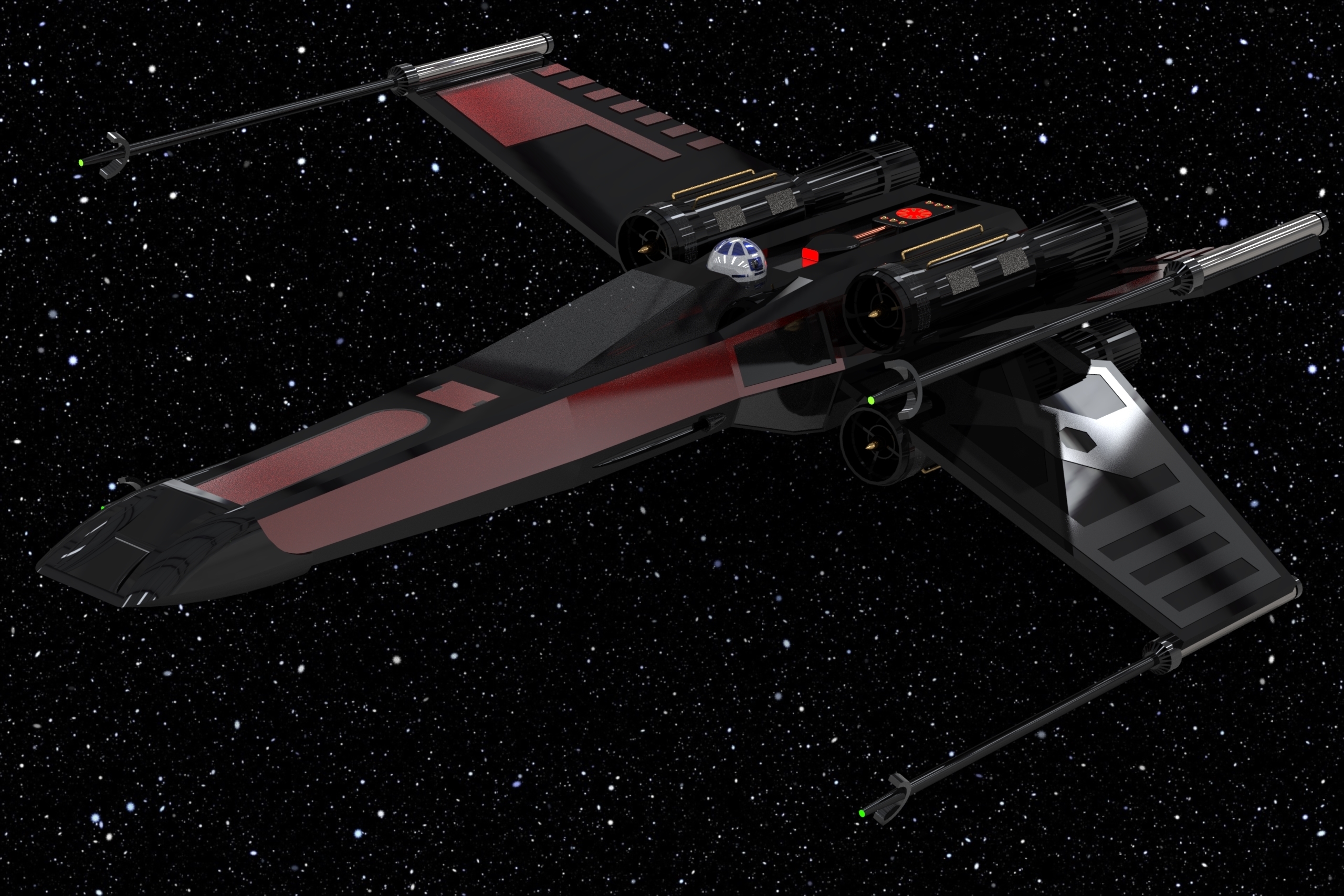 STL file Star Wars X - Wing・3D printing idea to download・Cults