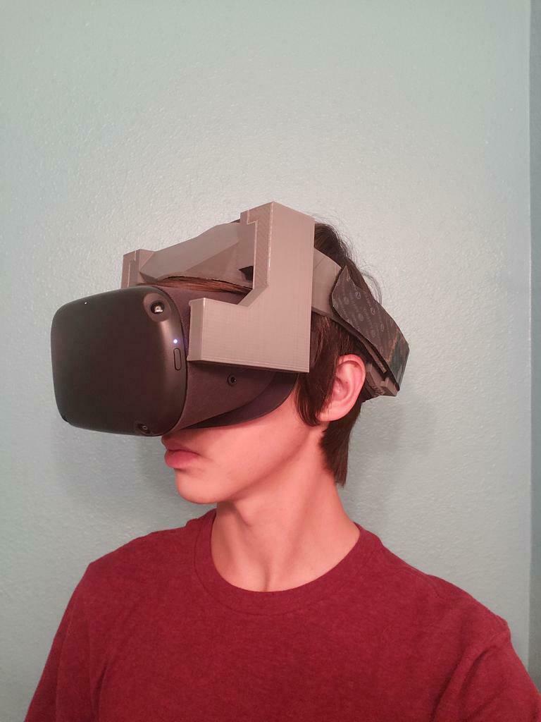 Free 3D file Basic Oculus Quest Halo Style Headstrap・3D printer design ...