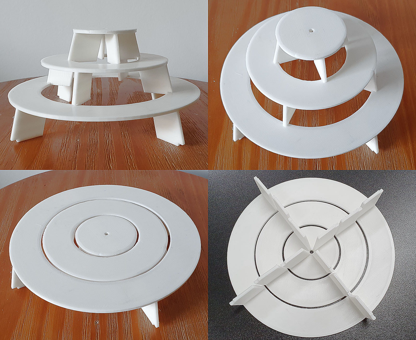 Free STL file 3 Tier Dessert Tray・3D printer design to download・Cults