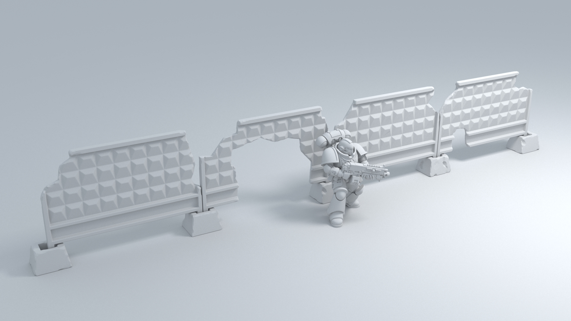3D file Russian - Fence PO-2 (fence slab-2) Damaged.・Design to download ...