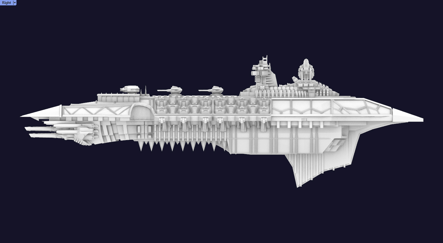 STL file BFG Chaos Heavy Cruisers・3D printable model to download・Cults