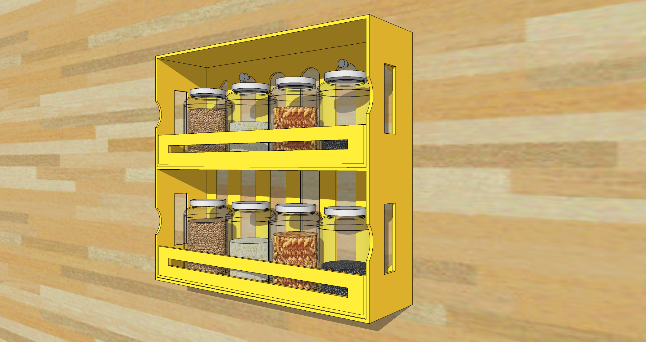 Free STL file Condiment Wall Stand・3D printable design to download・Cults