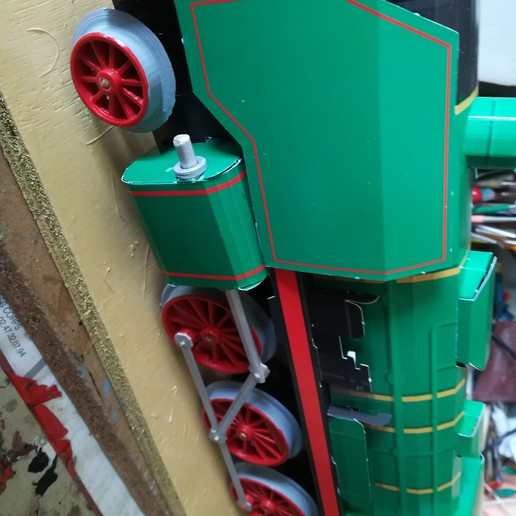 Download free STL file wheel and connecting rod steam locomotive • 3D ...