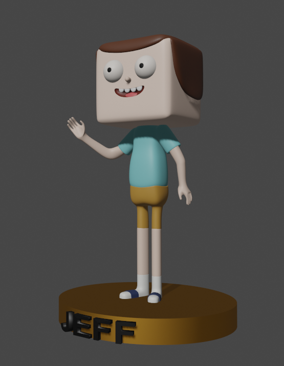 STL-Datei Jeff Randell - Zeichentrickfilm von Clarence kostenlos・Design ...