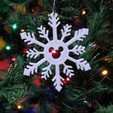 Download STL christmas snowflake mickey mouse ・ Cults