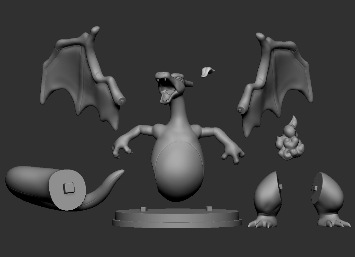 STL file Pokemon Charizard 🐉・Design to download and 3D print・Cults