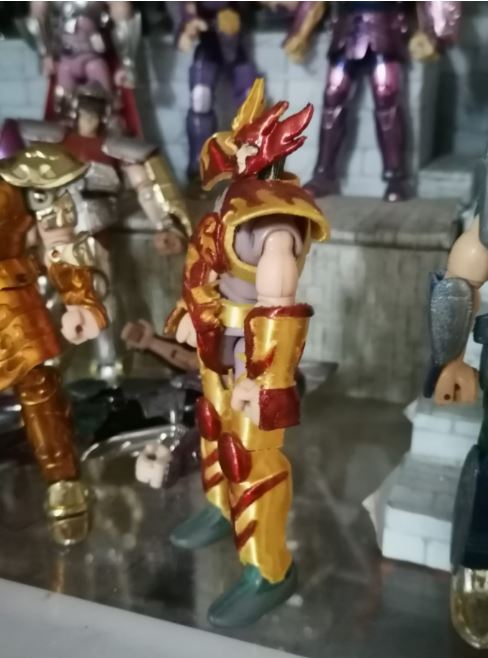 OBJ file saint seiya vintage , ennetsu saint, fire knight, zodiac ...