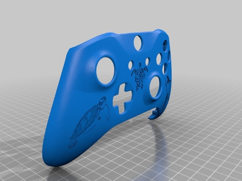 Free STL file Xbox One S Custom Controller Shell: Turtle Edition 🎮・3D print object to download・Cults