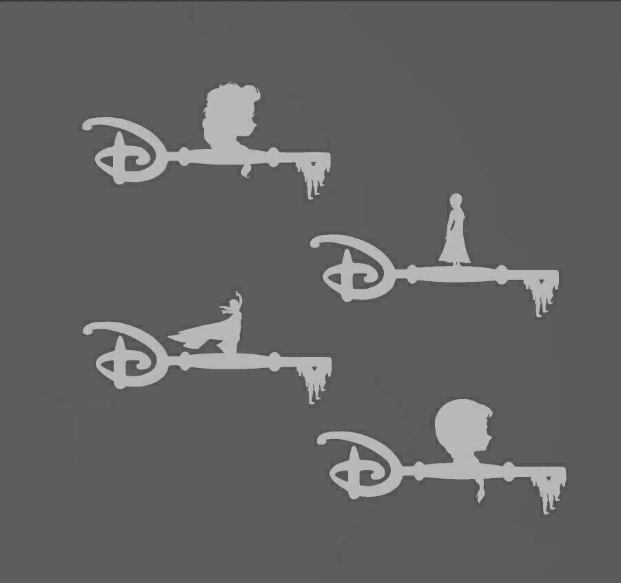 STL file Lot - Key Anna Elsa - Key Anna Elsa - Disney - Snow Queen ...