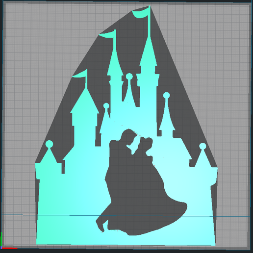 Download STL file Castle castel disney cinderella cinderella - 2D • 3D ...