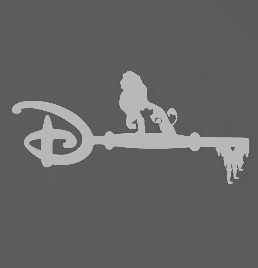 STL file Key lion king - Clef roi lion - key lion king - Disney - simba ...