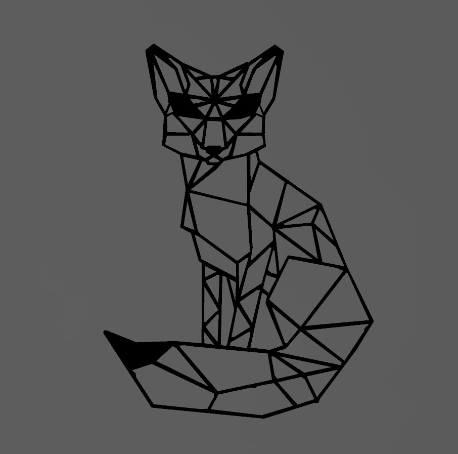 STL file Fox - 2D・3D printer design to download・Cults