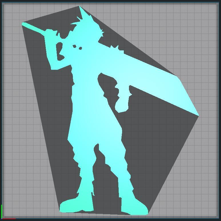 STL file Cloud - Final Fantasy 7 - 2D・3D printable model to download・Cults