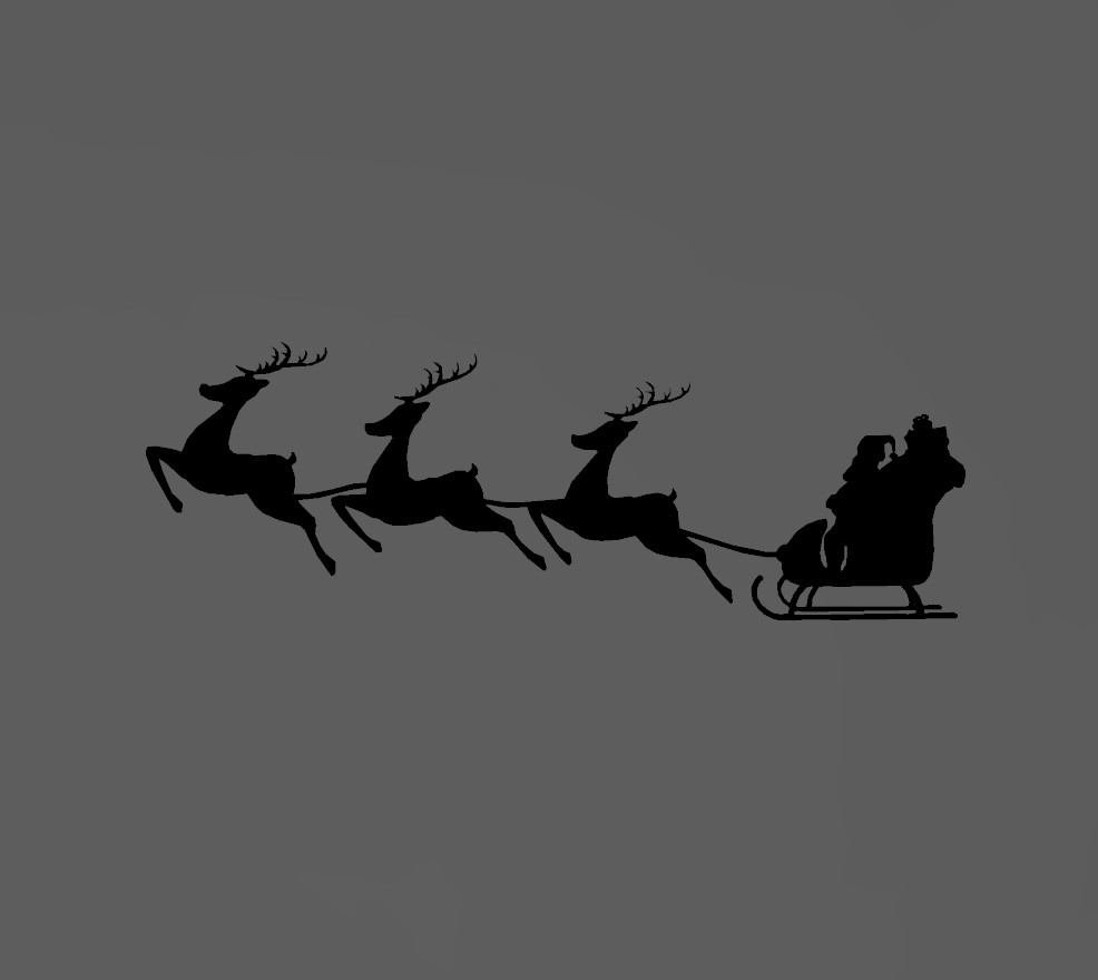 STL file Santa Claus - 2D・Template to download and 3D print・Cults