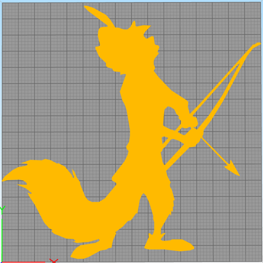 Download STL file Robin the wood - Robin the wood - Disney - 2D ...