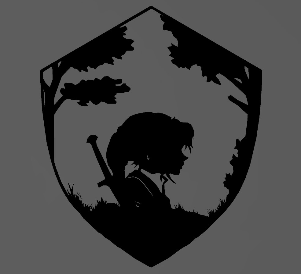 STL file Link - The legend of Zelda - hyrule - 2D - Shield・Model to ...