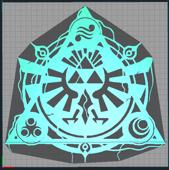 Download STL file Logo zelda triforce hyrule 2D • 3D printing model ・ Cults