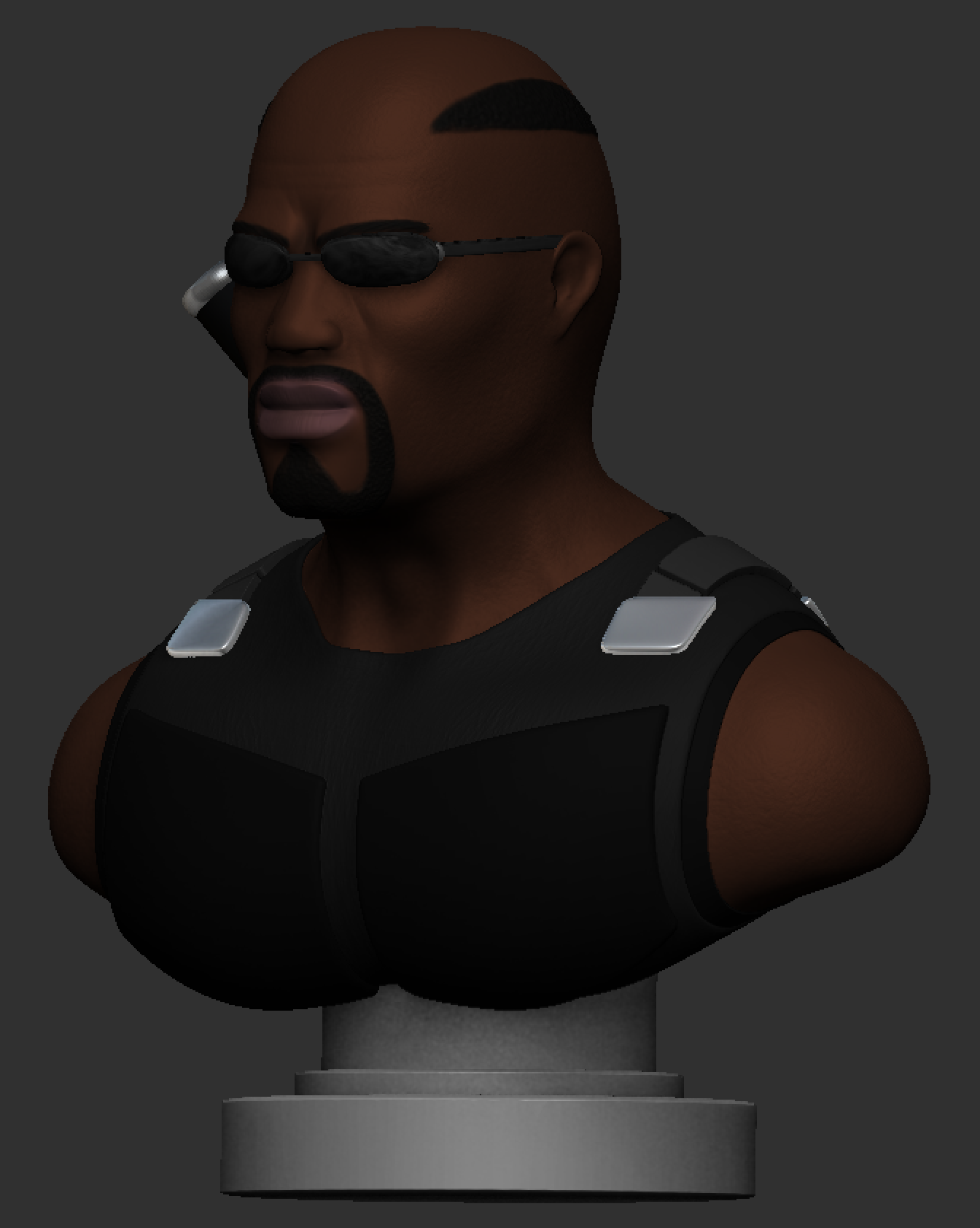 Файл OBJ Blade Bust 👤・Дизайн 3D-печати для загрузки3D・Cults