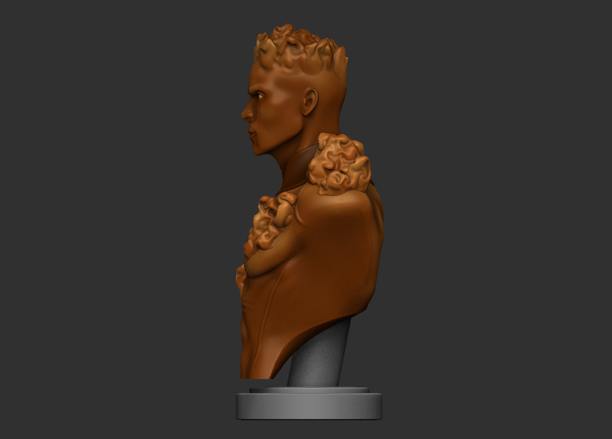 OBJ file Human Torch Bust・Model to download and 3D print・Cults