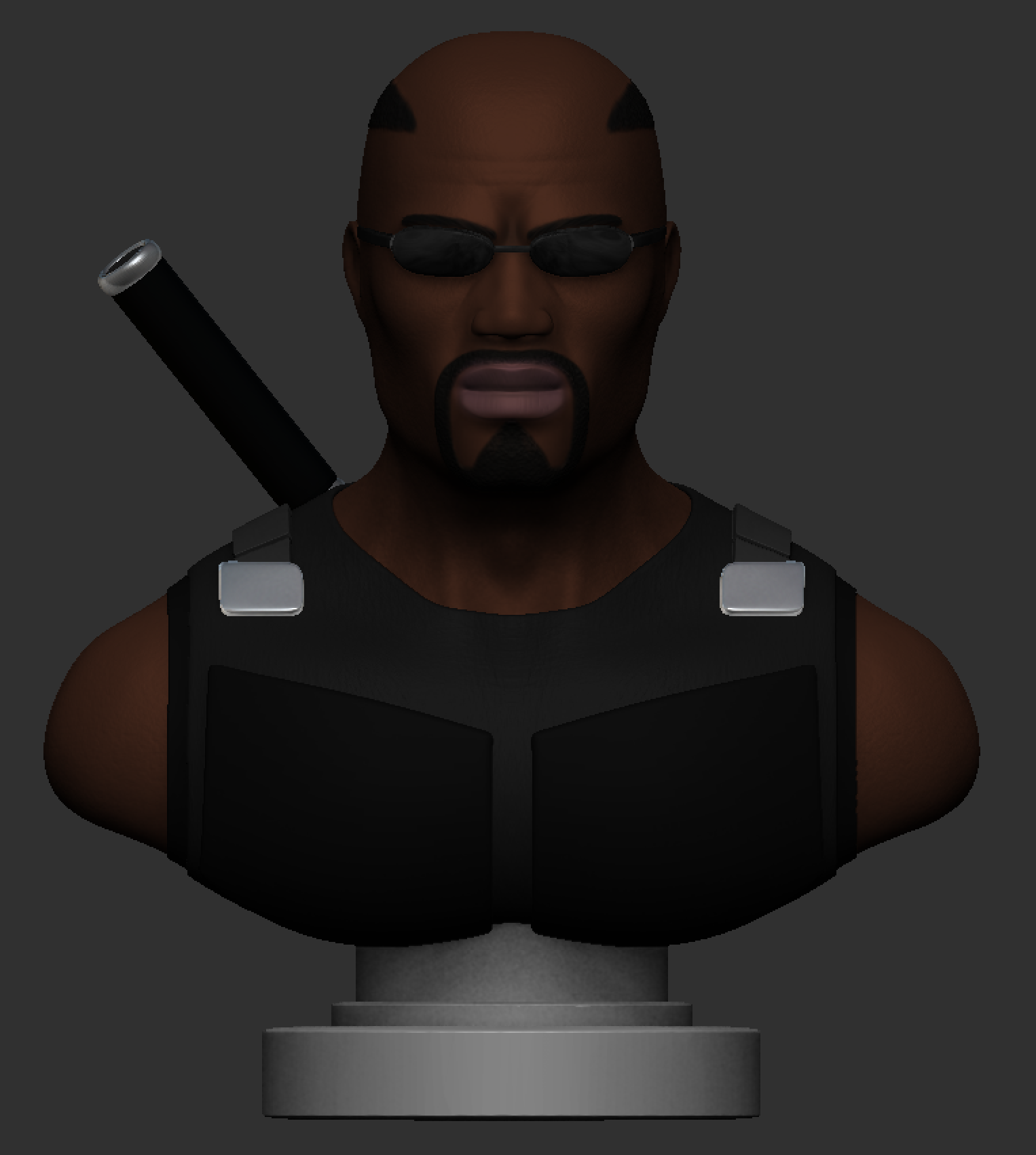 Файл OBJ Blade Bust 👤・Дизайн 3D-печати для загрузки3D・Cults