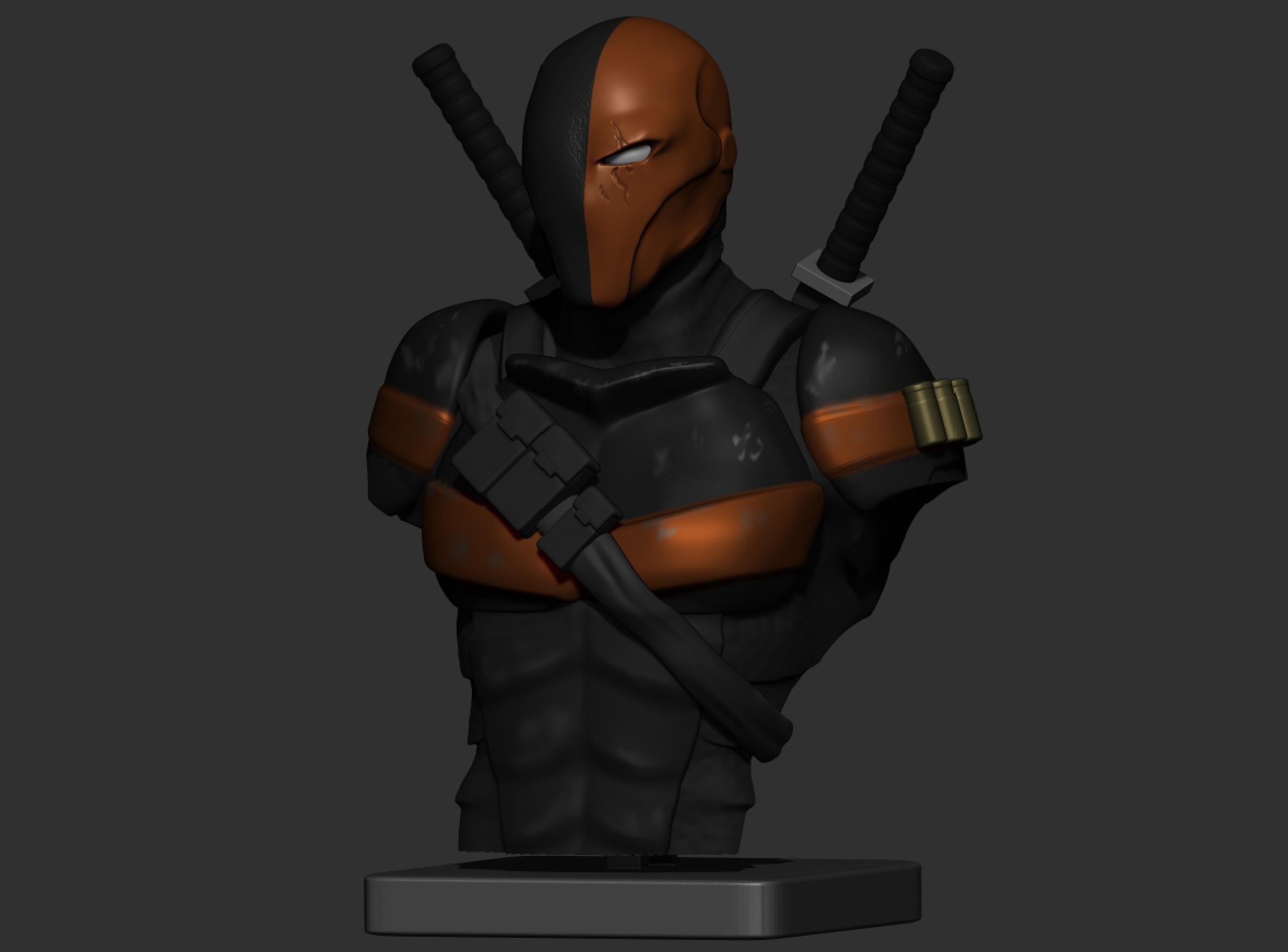 OBJ file Deathstroke Bust・3D print design to download・Cults