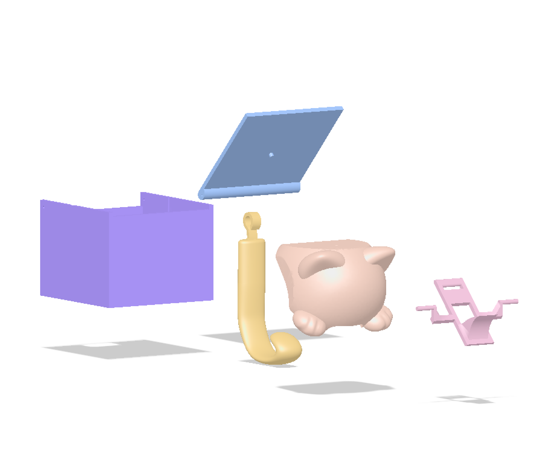 STL file Hook Cat Key Holder・3D print model to download・Cults